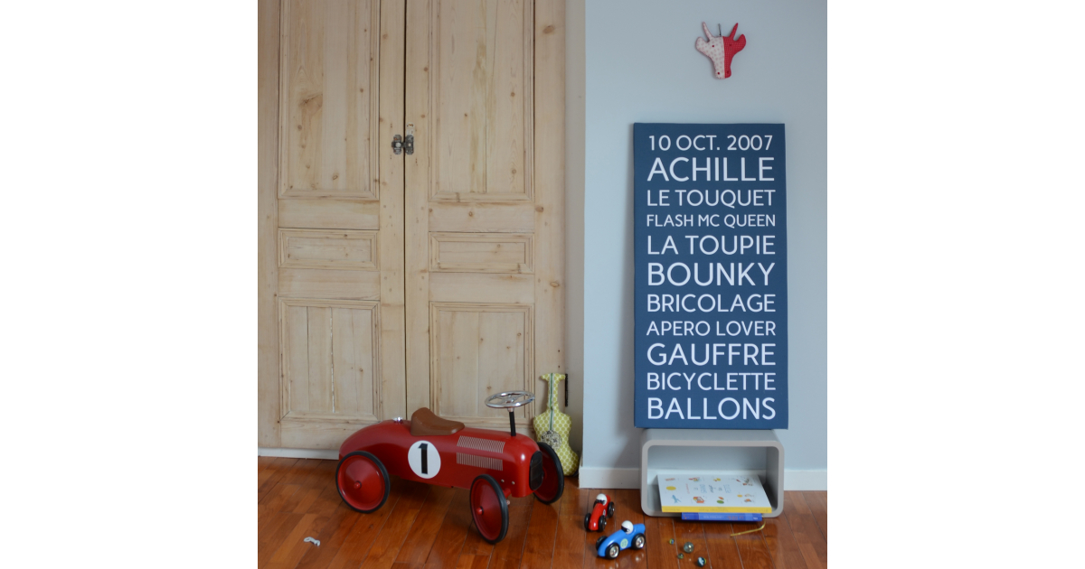 Tableau personnalisé Trendy - Un cadeau déco personnalisé original